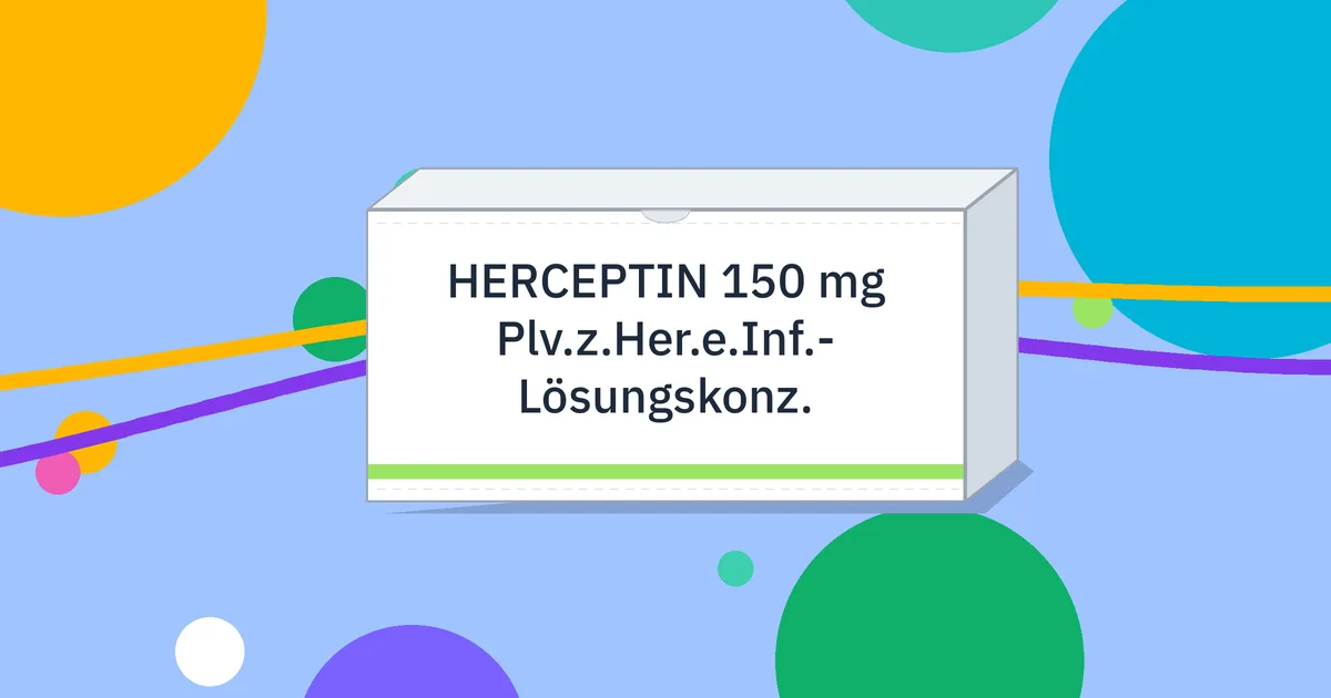 Symbolbild: Packung mit der Aufschrift HERCEPTIN 150 mg Plv.z.Her.e.Inf.-Lösungskonz. (PZN 00230533) – Verfügbarkeit und Bezug in Apotheken in Frankfurt am Main