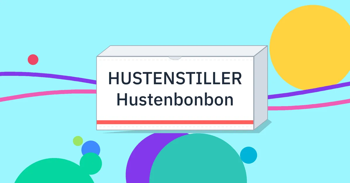 Symbolbild: Packung mit der Aufschrift HUSTENSTILLER Hustenbonbon (PZN 08413144) – Verfügbarkeit und Bezug in Apotheken in Frankfurt am Main