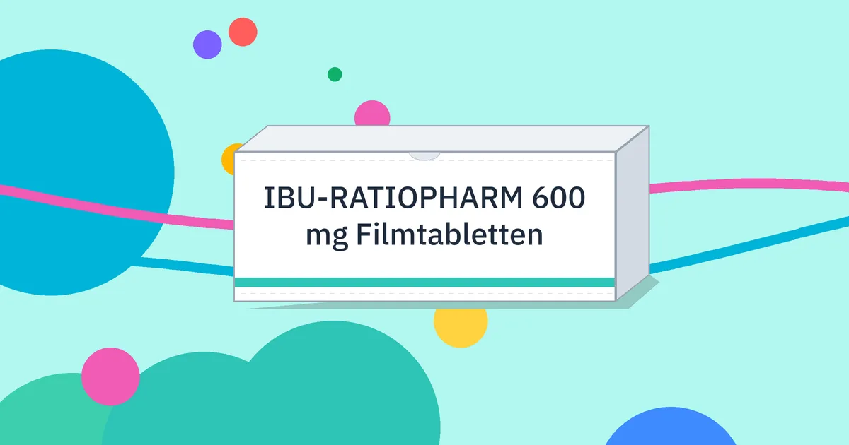 Symbolbild: Packung mit der Aufschrift IBU-RATIOPHARM 600 mg Filmtabletten (PZN 08531346) – Verfügbarkeit und Bezug in Apotheken in Frankfurt am Main