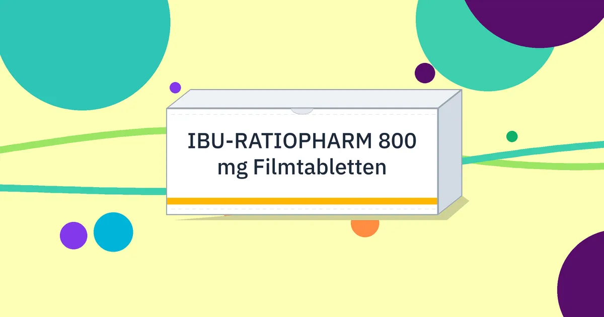 Symbolbild: Packung mit der Aufschrift IBU-RATIOPHARM 800 mg Filmtabletten (PZN 08545348) – Verfügbarkeit und Bezug in Apotheken in Frankfurt am Main