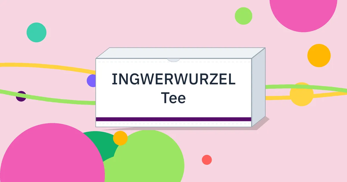 Symbolbild: Packung mit der Aufschrift INGWERWURZEL Tee (PZN 20278306) – Verfügbarkeit und Bezug in Apotheken in Frankfurt am Main