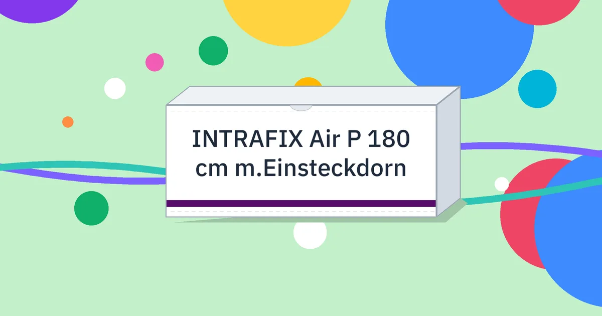 Symbolbild: Packung mit der Aufschrift INTRAFIX Air P 180 cm m.Einsteckdorn (PZN 00426779) – Verfügbarkeit und Bezug in Apotheken in Frankfurt am Main