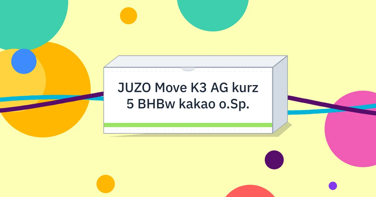 Symbolbild: Packung mit der Aufschrift JUZO Move K3 AG kurz 5 BHBw kakao o.Sp. (PZN 18593816) – Verfügbarkeit und Bezug in Apotheken in Frankfurt am Main