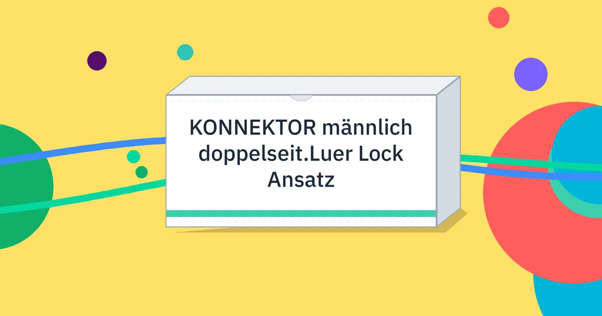 Symbolbild: Packung mit der Aufschrift KONNEKTOR männlich doppelseit.Luer Lock Ansatz (PZN 00939102) – Verfügbarkeit und Bezug in Apotheken in Frankfurt am Main