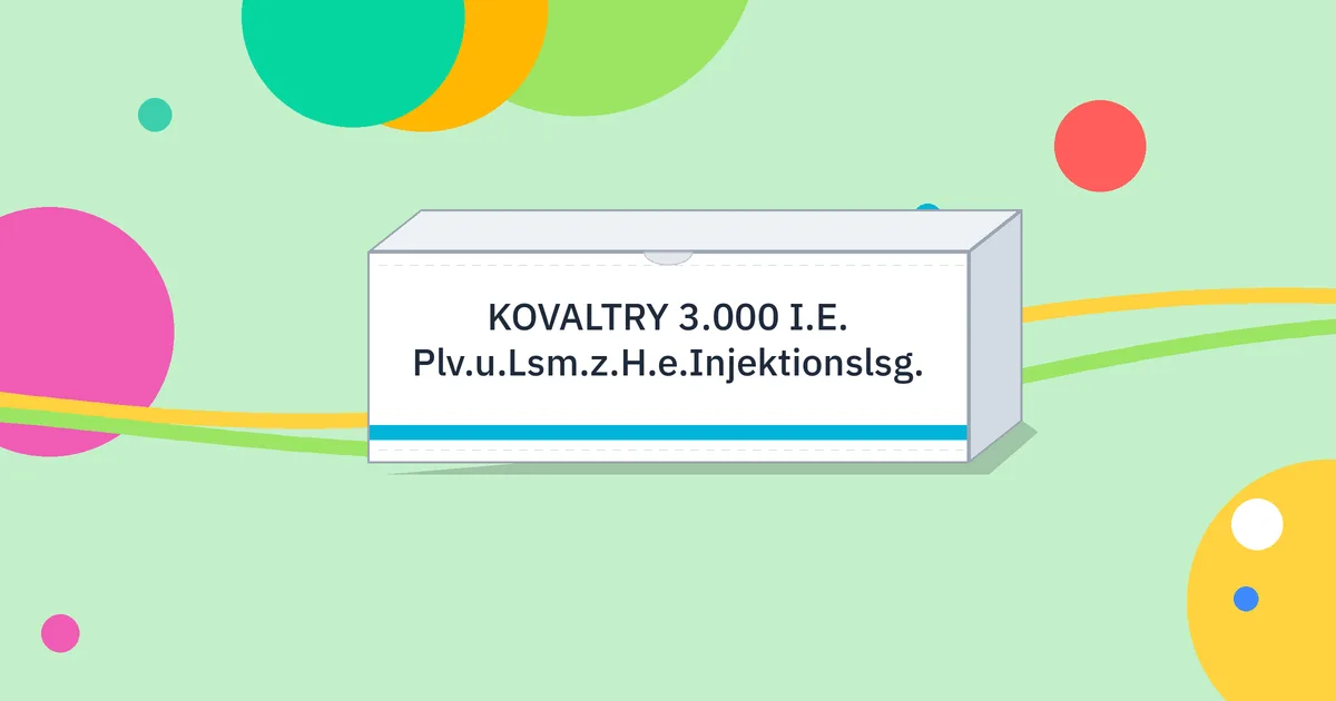 Symbolbild: Packung mit der Aufschrift KOVALTRY 3.000 I.E. Plv.u.Lsm.z.H.e.Injektionslsg. (PZN 17203405) – Verfügbarkeit und Bezug in Apotheken in Frankfurt am Main