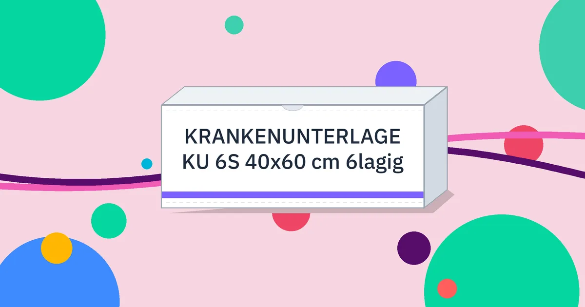 Symbolbild: Packung mit der Aufschrift KRANKENUNTERLAGE KU 6S 40x60 cm 6lagig (PZN 00157670) – Verfügbarkeit und Bezug in Apotheken in Frankfurt am Main