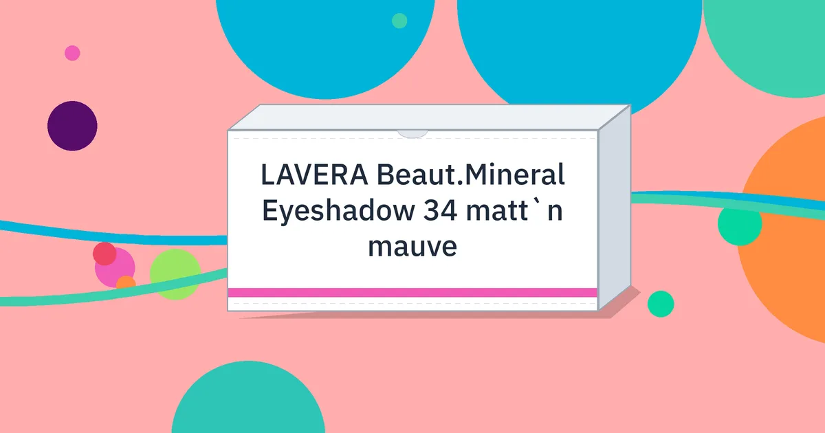 Symbolbild: Packung mit der Aufschrift LAVERA Beaut.Mineral Eyeshadow 34 matt`n mauve (PZN 14024984) – Verfügbarkeit und Bezug in Apotheken in Frankfurt am Main