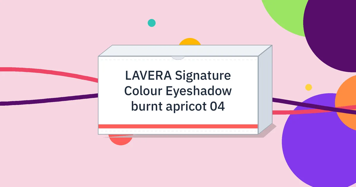 Symbolbild: Packung mit der Aufschrift LAVERA Signature Colour Eyeshadow burnt apricot 04 (PZN 17828401) – Verfügbarkeit und Bezug in Apotheken in Frankfurt am Main