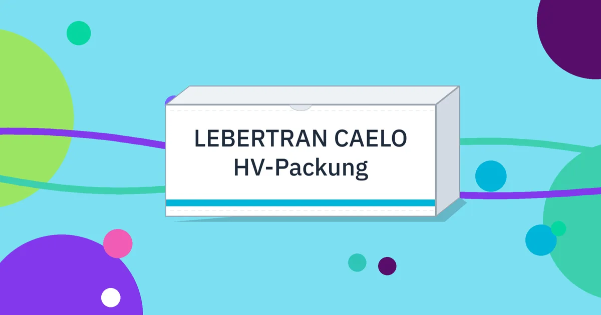 Symbolbild: Packung mit der Aufschrift LEBERTRAN CAELO HV-Packung (PZN 03396139) – Verfügbarkeit und Bezug in Apotheken in Frankfurt am Main