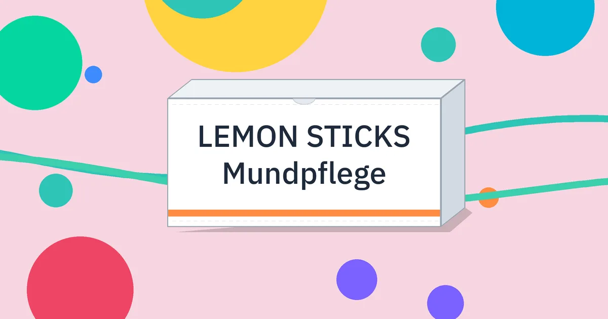 Symbolbild: Packung mit der Aufschrift LEMON STICKS Mundpflege (PZN 19879839) – Verfügbarkeit und Bezug in Apotheken in Frankfurt am Main