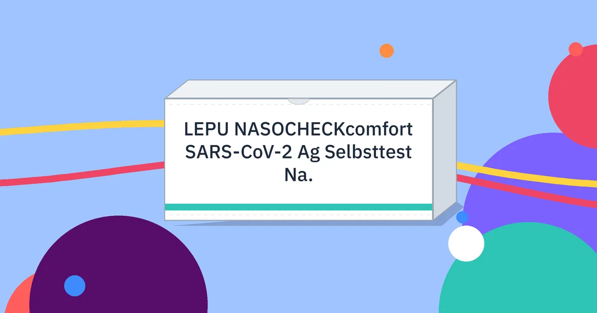Symbolbild: Packung mit der Aufschrift LEPU NASOCHECKcomfort SARS-CoV-2 Ag Selbsttest Na. (PZN 17364723) – Verfügbarkeit und Bezug in Apotheken in Frankfurt am Main