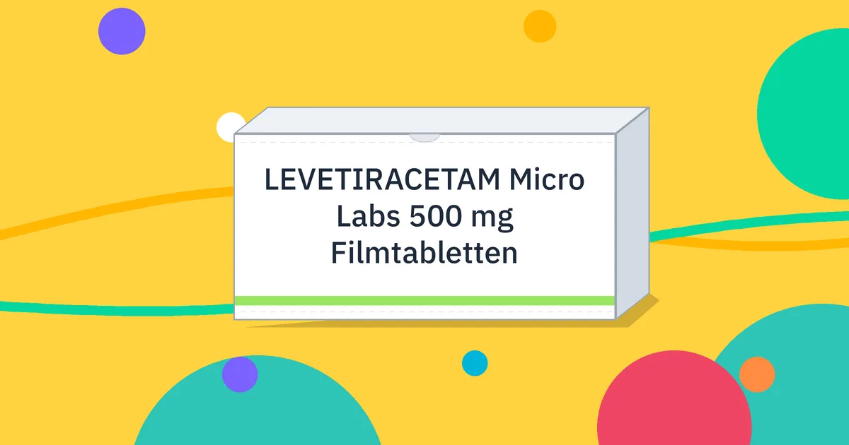 Symbolbild: Packung mit der Aufschrift LEVETIRACETAM Micro Labs 500 mg Filmtabletten (PZN 17819253) – Verfügbarkeit und Bezug in Apotheken in Frankfurt am Main