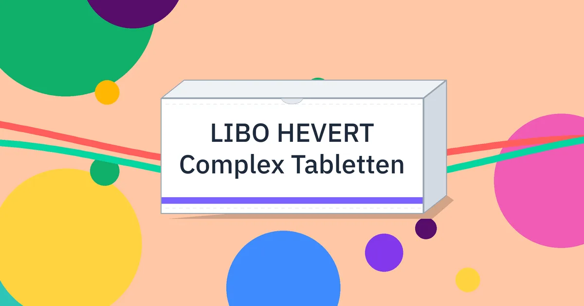Symbolbild: Packung mit der Aufschrift LIBO HEVERT Complex Tabletten (PZN 17160156) – Verfügbarkeit und Bezug in Apotheken in Frankfurt am Main