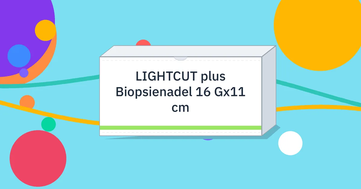 Symbolbild: Packung mit der Aufschrift LIGHTCUT plus Biopsienadel 16 Gx11 cm (PZN 16922003) – Verfügbarkeit und Bezug in Apotheken in Frankfurt am Main