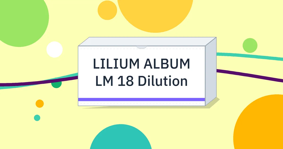 Symbolbild: Packung mit der Aufschrift LILIUM ALBUM LM 18 Dilution (PZN 12930738) – Verfügbarkeit und Bezug in Apotheken in Frankfurt am Main
