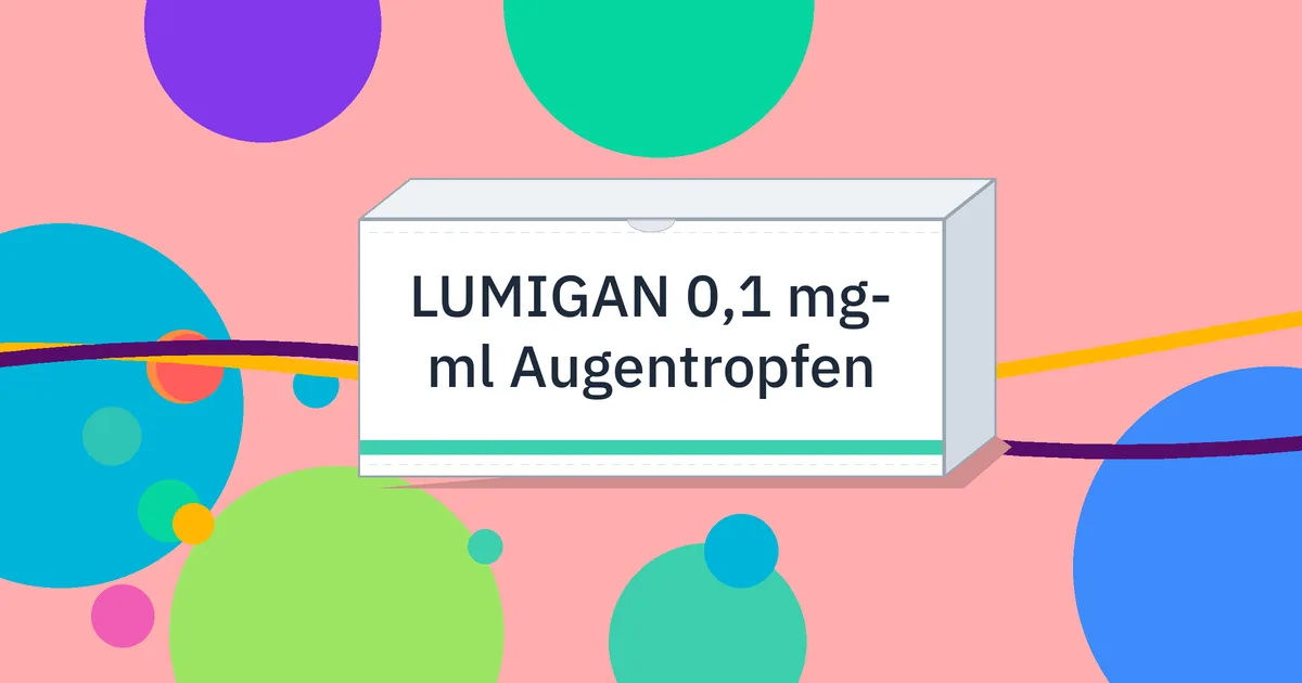 Symbolbild: Packung mit der Aufschrift LUMIGAN 0,1 mg-ml Augentropfen (PZN 05900530) – Verfügbarkeit und Bezug in Apotheken in Frankfurt am Main