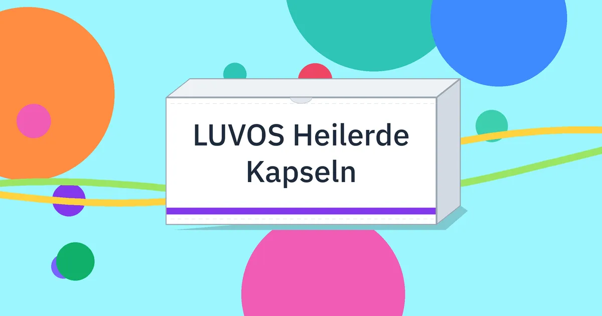 Symbolbild: Packung mit der Aufschrift LUVOS Heilerde Kapseln (PZN 03420211) – Verfügbarkeit und Bezug in Apotheken in Frankfurt am Main
