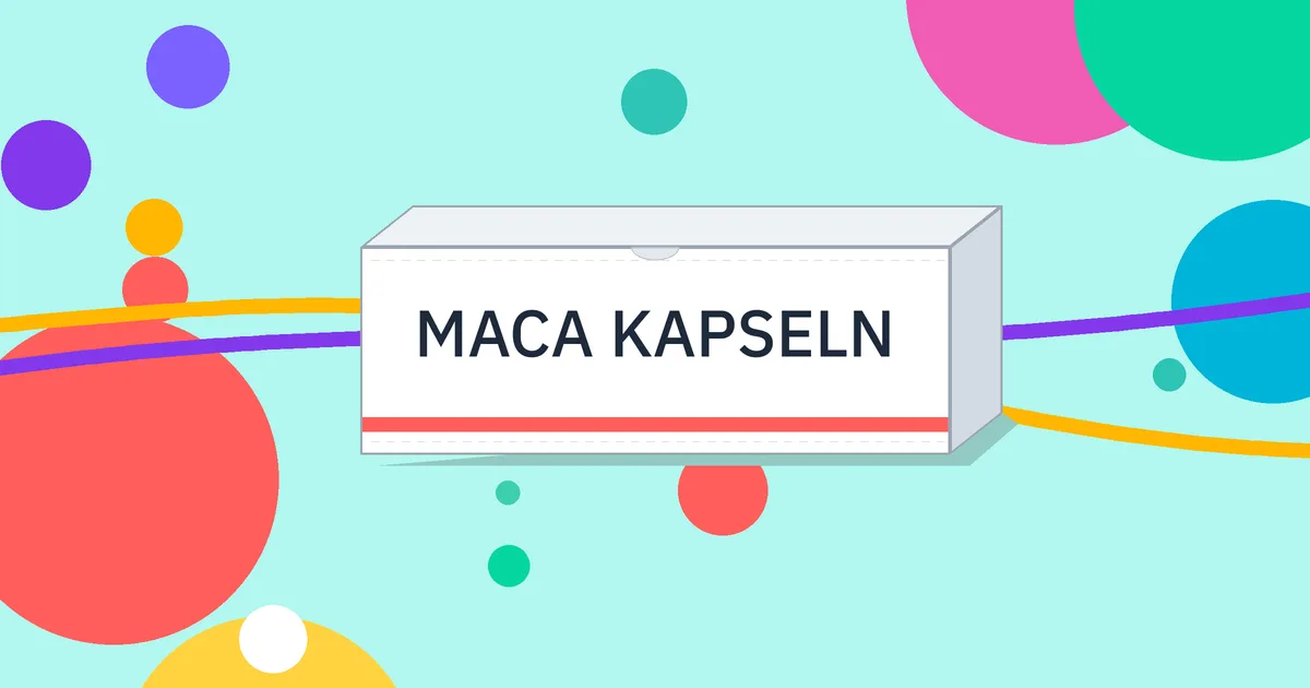 Symbolbild: Packung mit der Aufschrift MACA KAPSELN (PZN 00475594) – Verfügbarkeit und Bezug in Apotheken in Frankfurt am Main