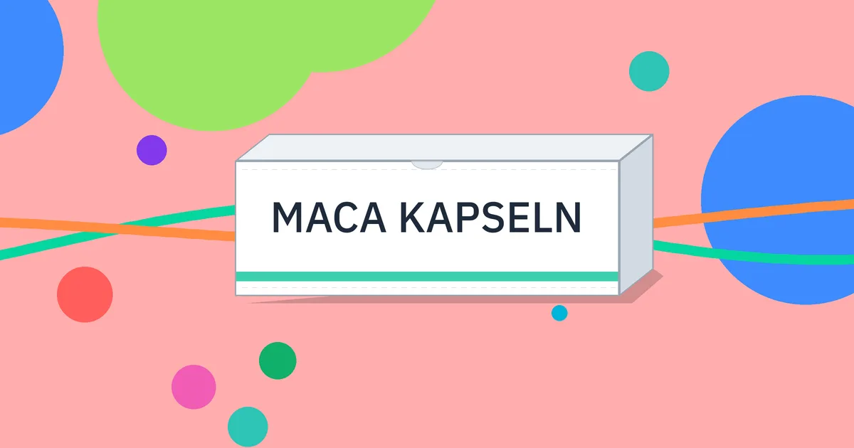Symbolbild: Packung mit der Aufschrift MACA KAPSELN (PZN 00976209) – Verfügbarkeit und Bezug in Apotheken in Frankfurt am Main