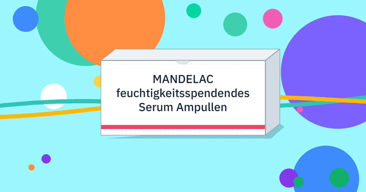 Symbolbild: Packung mit der Aufschrift MANDELAC feuchtigkeitsspendendes Serum Ampullen (PZN 18022255) – Verfügbarkeit und Bezug in Apotheken in Frankfurt am Main