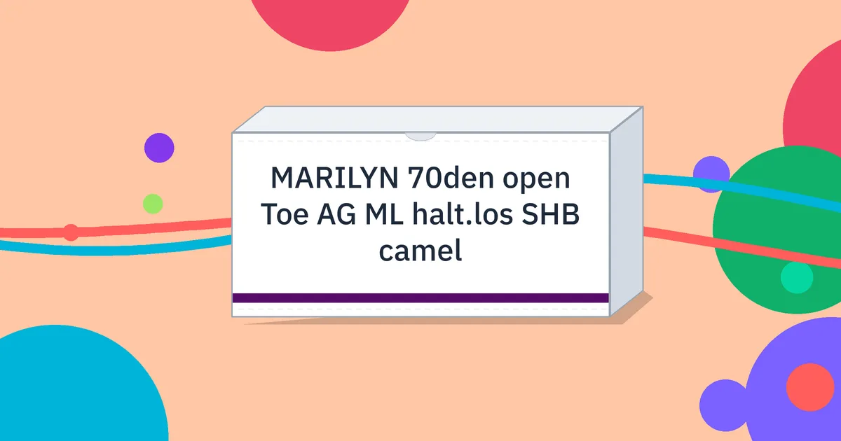 Symbolbild: Packung mit der Aufschrift MARILYN 70den open Toe AG ML halt.los SHB camel (PZN 16188106) – Verfügbarkeit und Bezug in Apotheken in Frankfurt am Main