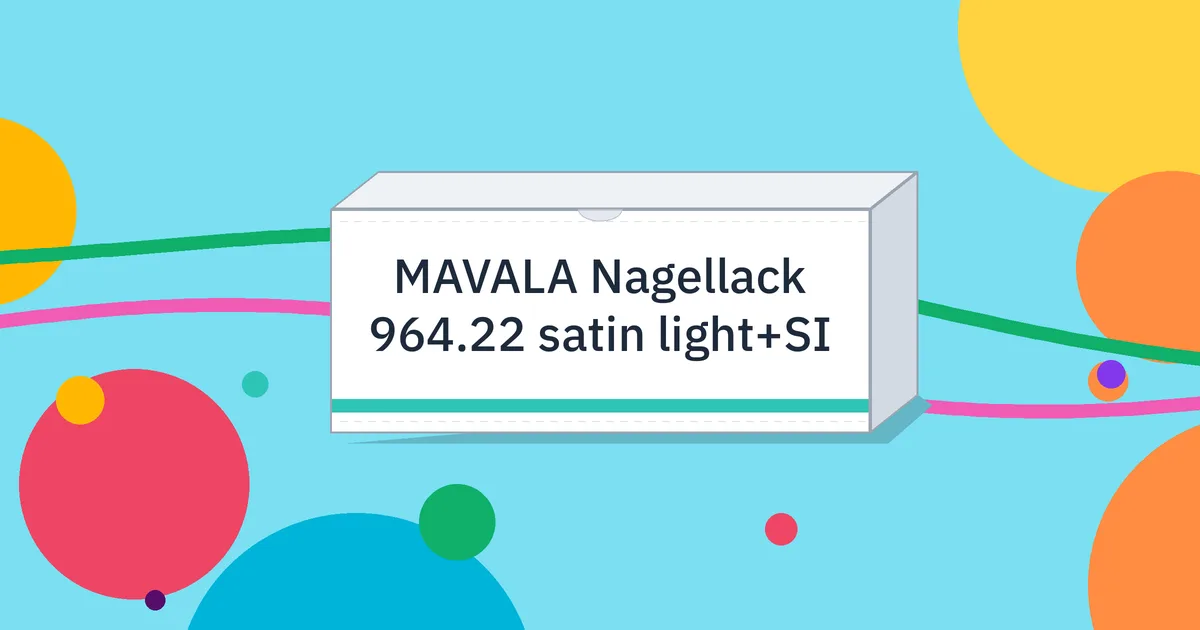 Symbolbild: Packung mit der Aufschrift MAVALA Nagellack 964.22 satin light+SI (PZN 17969679) – Verfügbarkeit und Bezug in Apotheken in Frankfurt am Main