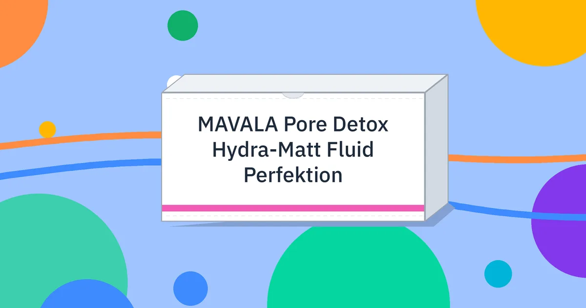 Symbolbild: Packung mit der Aufschrift MAVALA Pore Detox Hydra-Matt Fluid Perfektion (PZN 13694702) – Verfügbarkeit und Bezug in Apotheken in Frankfurt am Main