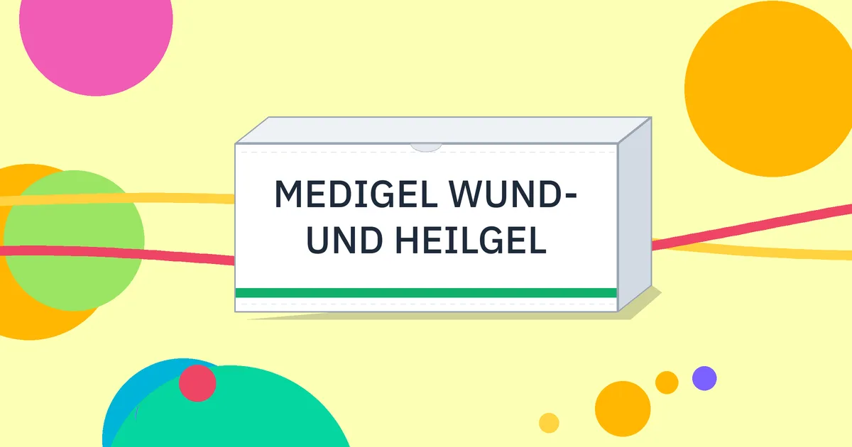 Symbolbild: Packung mit der Aufschrift MEDIGEL WUND- UND HEILGEL (PZN 18495551) – Verfügbarkeit und Bezug in Apotheken in Frankfurt am Main