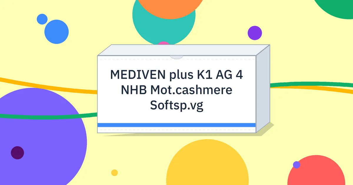 Symbolbild: Packung mit der Aufschrift MEDIVEN plus K1 AG 4 NHB Mot.cashmere Softsp.vg (PZN 15915389) – Verfügbarkeit und Bezug in Apotheken in Frankfurt am Main
