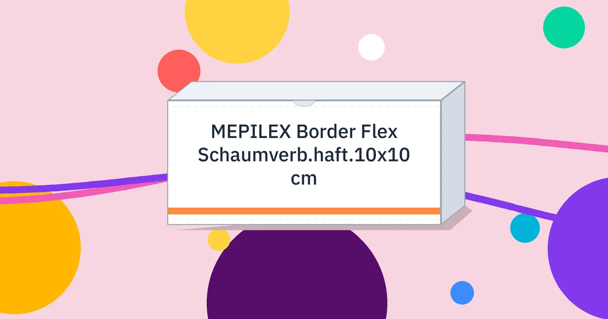 Symbolbild: Packung mit der Aufschrift MEPILEX Border Flex Schaumverb.haft.10x10 cm (PZN 20574565) – Verfügbarkeit und Bezug in Apotheken in Frankfurt am Main