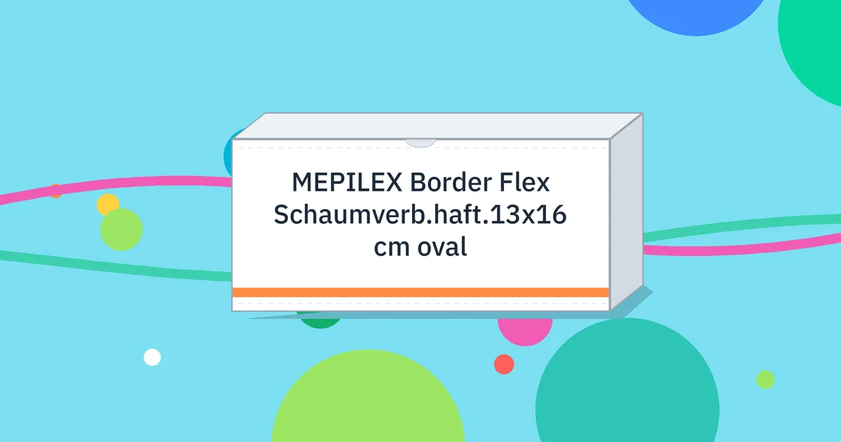 Symbolbild: Packung mit der Aufschrift MEPILEX Border Flex Schaumverb.haft.13x16 cm oval (PZN 16258887) – Verfügbarkeit und Bezug in Apotheken in Frankfurt am Main