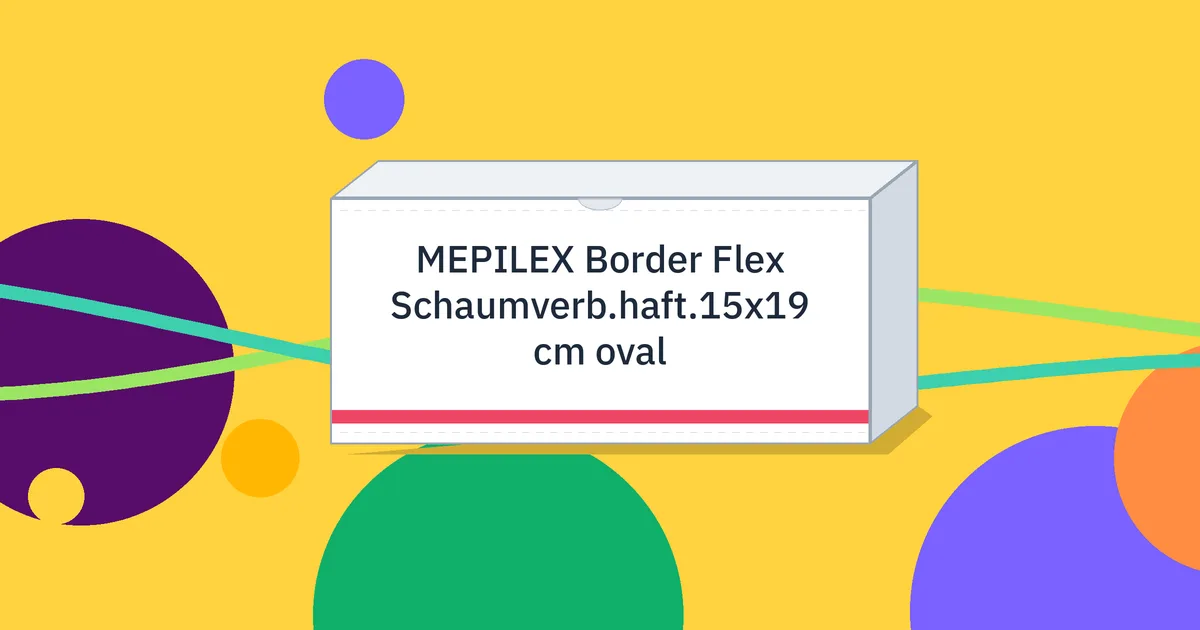 Symbolbild: Packung mit der Aufschrift MEPILEX Border Flex Schaumverb.haft.15x19 cm oval (PZN 18718689) – Verfügbarkeit und Bezug in Apotheken in Frankfurt am Main