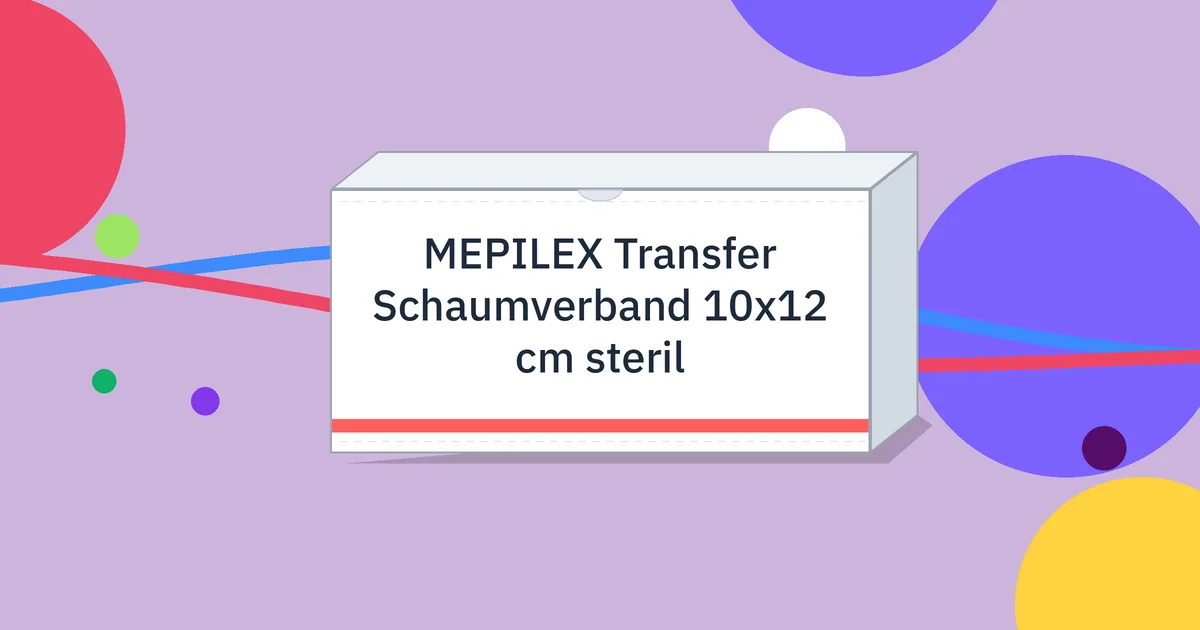 Symbolbild: Packung mit der Aufschrift MEPILEX Transfer Schaumverband 10x12 cm steril (PZN 20139817) – Verfügbarkeit und Bezug in Apotheken in Frankfurt am Main