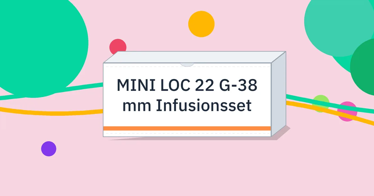 Symbolbild: Packung mit der Aufschrift MINI LOC 22 G-38 mm Infusionsset (PZN 05908336) – Verfügbarkeit und Bezug in Apotheken in Frankfurt am Main