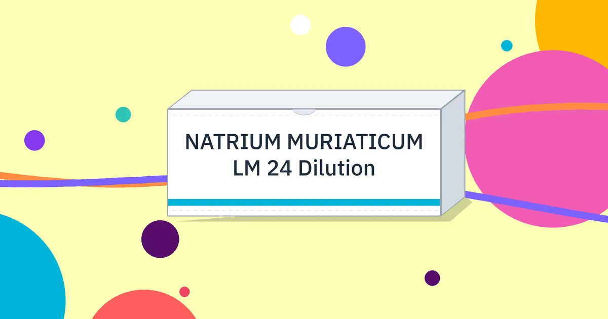 Symbolbild: Packung mit der Aufschrift NATRIUM MURIATICUM LM 24 Dilution (PZN 07541259) – Verfügbarkeit und Bezug in Apotheken in Frankfurt am Main