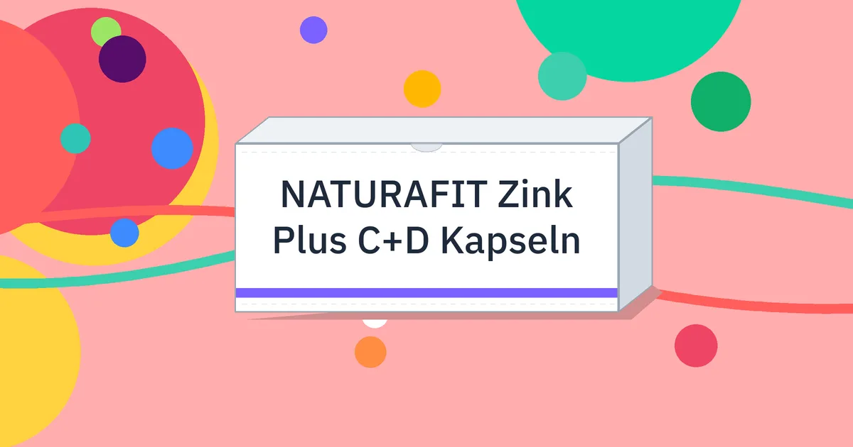 Symbolbild: Packung mit der Aufschrift NATURAFIT Zink Plus C+D Kapseln (PZN 06470600) – Verfügbarkeit und Bezug in Apotheken in Frankfurt am Main