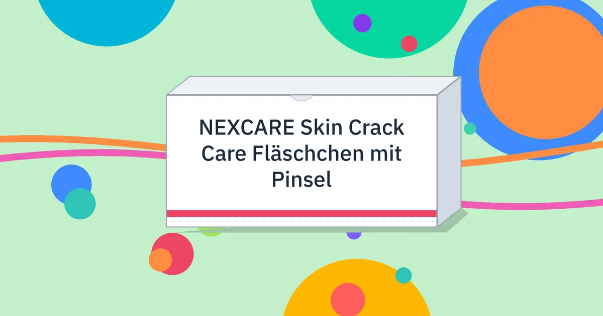 Symbolbild: Packung mit der Aufschrift NEXCARE Skin Crack Care Fläschchen mit Pinsel (PZN 13898959) – Verfügbarkeit und Bezug in Apotheken in Frankfurt am Main