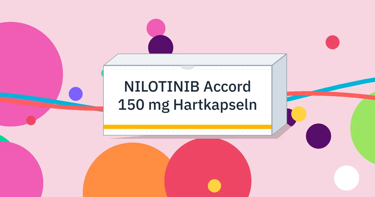 Symbolbild: Packung mit der Aufschrift NILOTINIB Accord 150 mg Hartkapseln (PZN 19444426) – Verfügbarkeit und Bezug in Apotheken in Frankfurt am Main