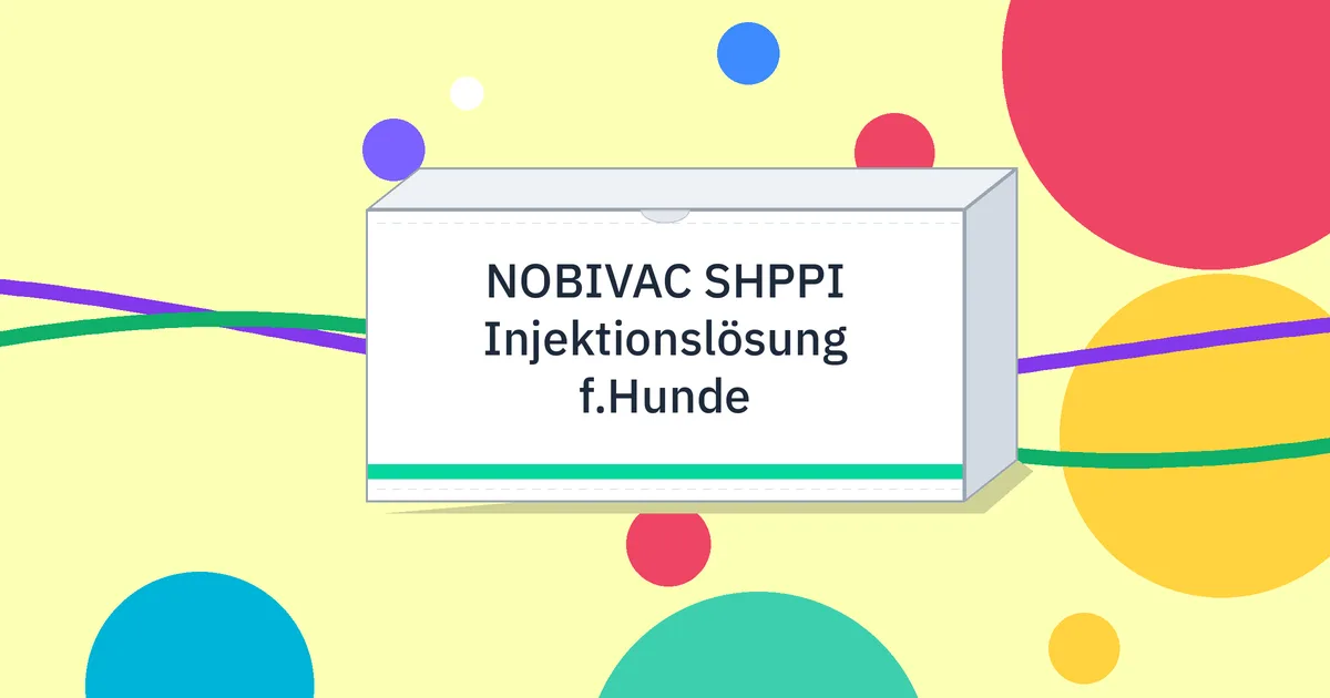 Symbolbild: Packung mit der Aufschrift NOBIVAC SHPPI Injektionslösung f.Hunde (PZN 01431446) – Verfügbarkeit und Bezug in Apotheken in Frankfurt am Main