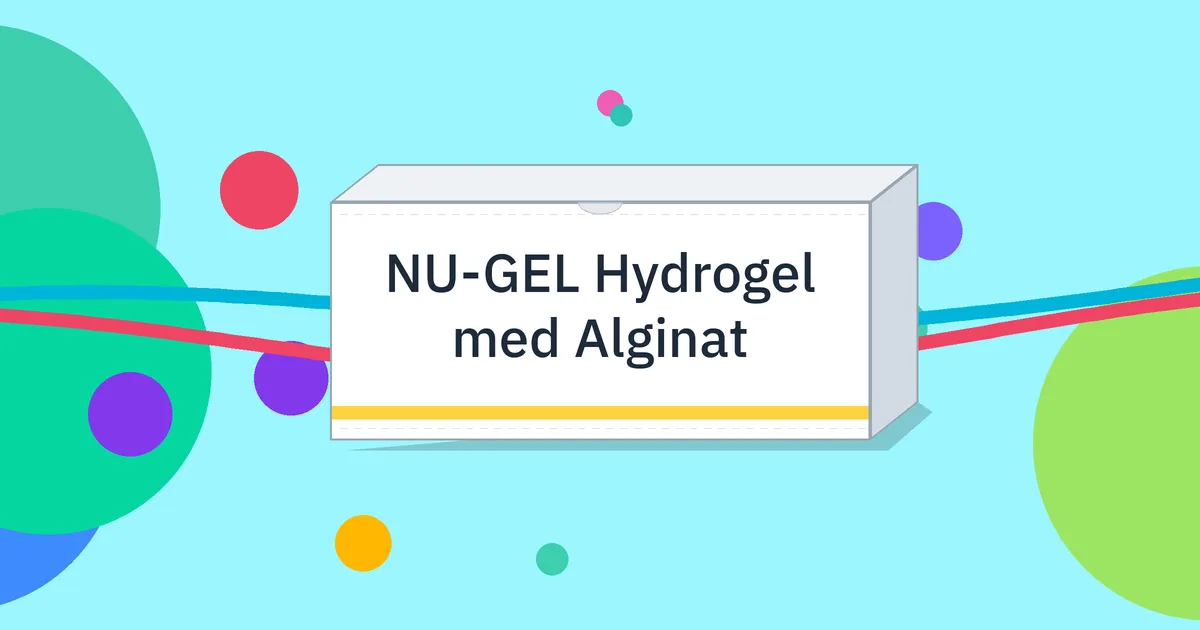 Symbolbild: Packung mit der Aufschrift NU-GEL Hydrogel med Alginat (PZN 05589291) – Verfügbarkeit und Bezug in Apotheken in Frankfurt am Main
