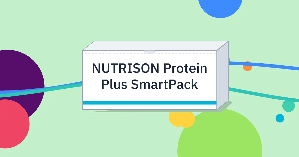 Symbolbild: Packung mit der Aufschrift NUTRISON Protein Plus SmartPack (PZN 14132461) – Verfügbarkeit und Bezug in Apotheken in Frankfurt am Main