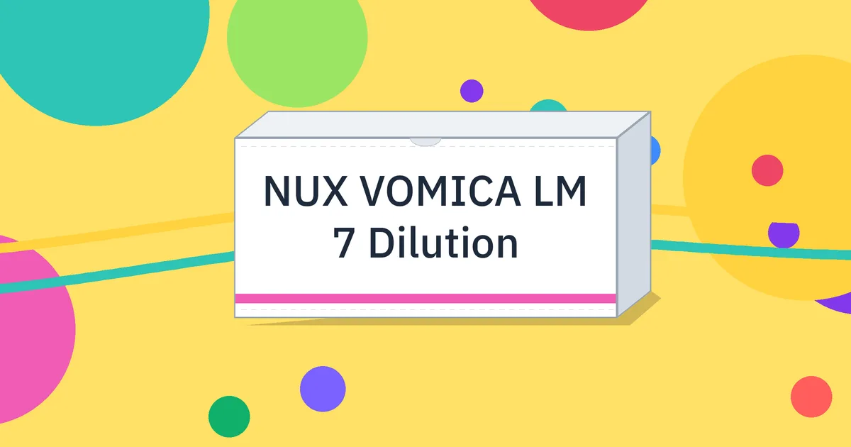 Symbolbild: Packung mit der Aufschrift NUX VOMICA LM 7 Dilution (PZN 12970324) – Verfügbarkeit und Bezug in Apotheken in Frankfurt am Main
