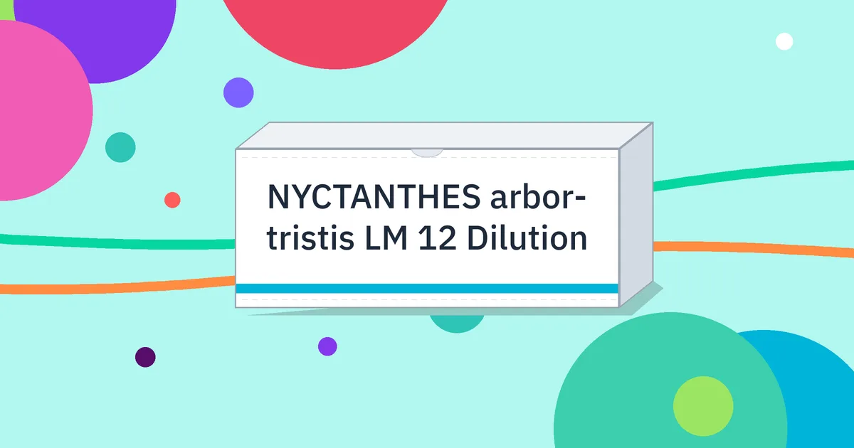 Symbolbild: Packung mit der Aufschrift NYCTANTHES arbor-tristis LM 12 Dilution (PZN 13620968) – Verfügbarkeit und Bezug in Apotheken in Frankfurt am Main
