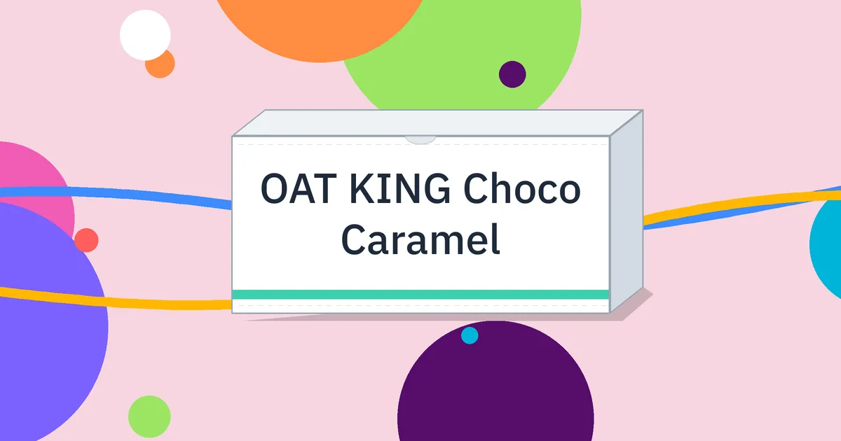 Symbolbild: Packung mit der Aufschrift OAT KING Choco Caramel (PZN 09522361) – Verfügbarkeit und Bezug in Apotheken in Frankfurt am Main