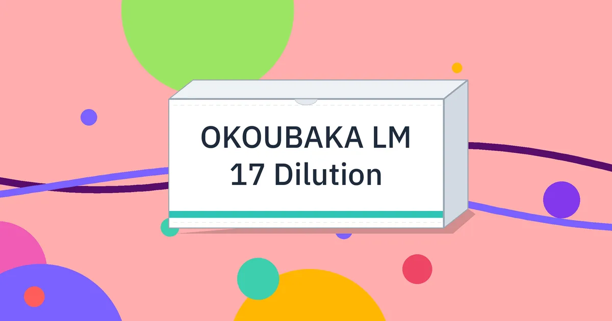 Symbolbild: Packung mit der Aufschrift OKOUBAKA LM 17 Dilution (PZN 12970815) – Verfügbarkeit und Bezug in Apotheken in Frankfurt am Main
