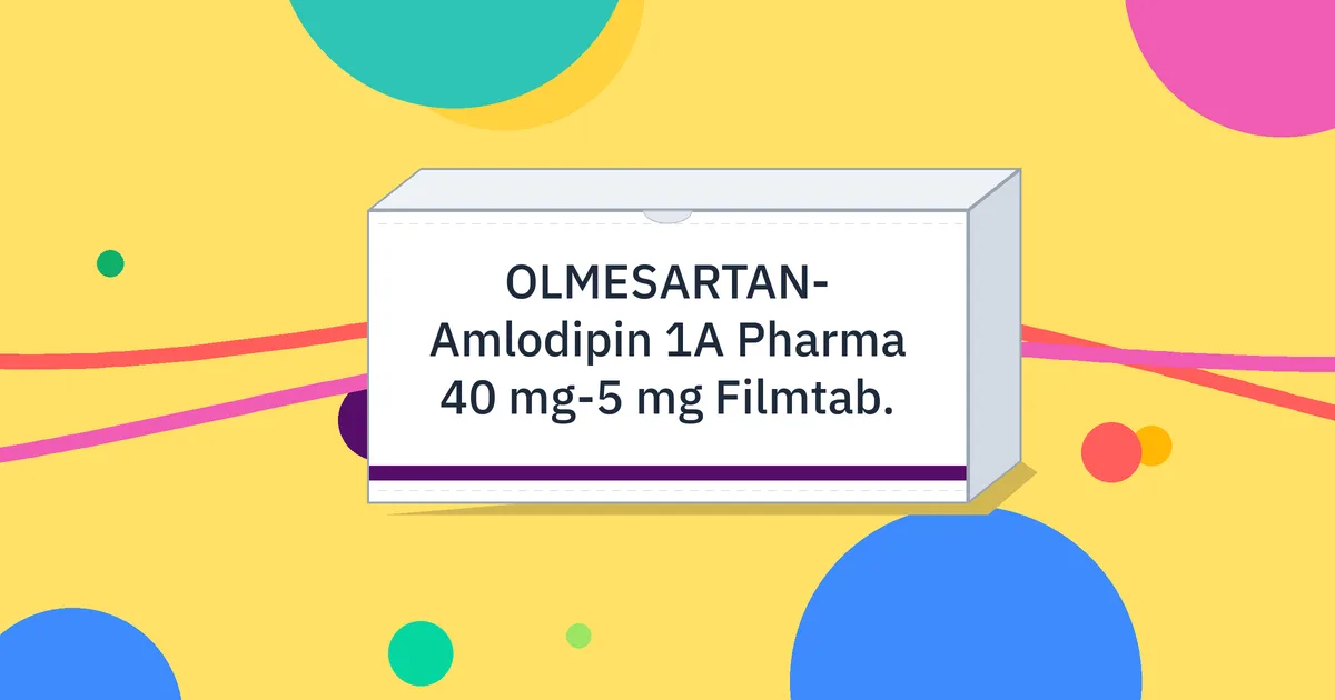Symbolbild: Packung mit der Aufschrift OLMESARTAN-Amlodipin 1A Pharma 40 mg-5 mg Filmtab. (PZN 13984647) – Verfügbarkeit und Bezug in Apotheken in Frankfurt am Main