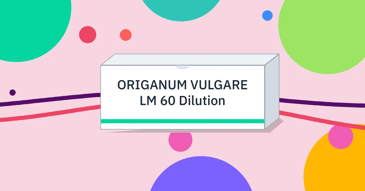 Symbolbild: Packung mit der Aufschrift ORIGANUM VULGARE LM 60 Dilution (PZN 12973305) – Verfügbarkeit und Bezug in Apotheken in Frankfurt am Main