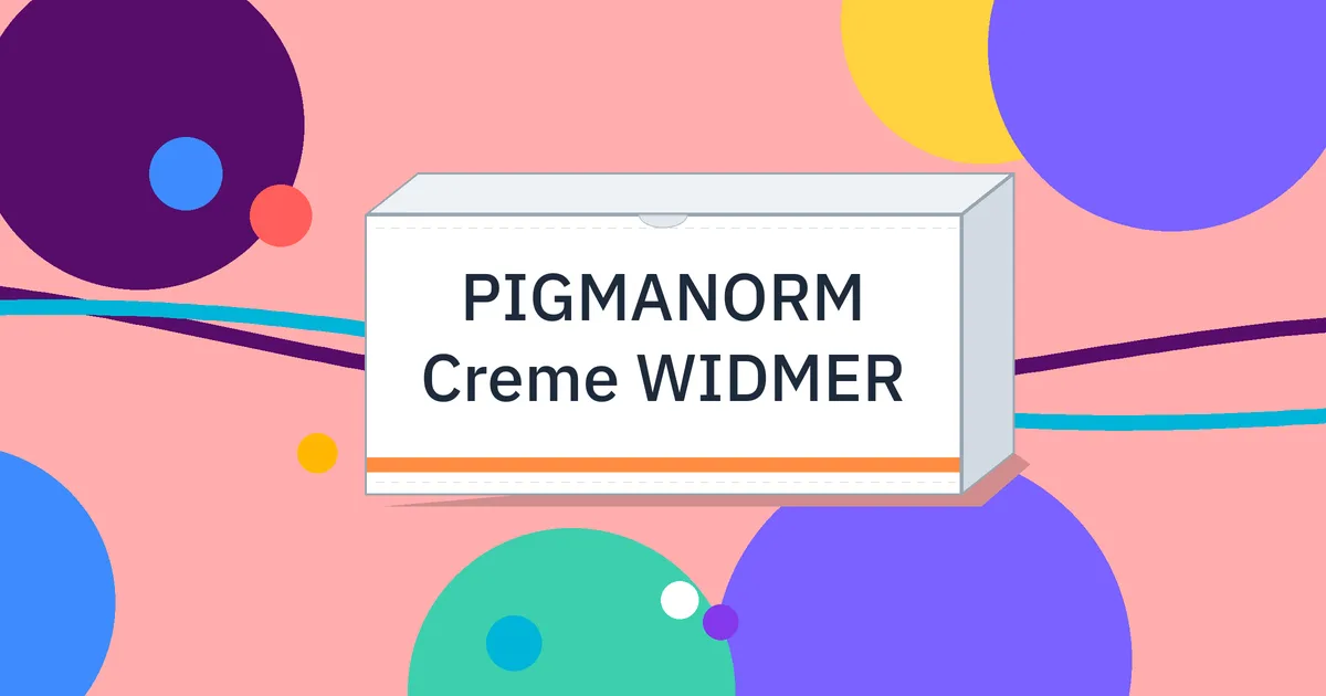 Symbolbild: Packung mit der Aufschrift PIGMANORM Creme WIDMER (PZN 03815748) – Verfügbarkeit und Bezug in Apotheken in Frankfurt am Main