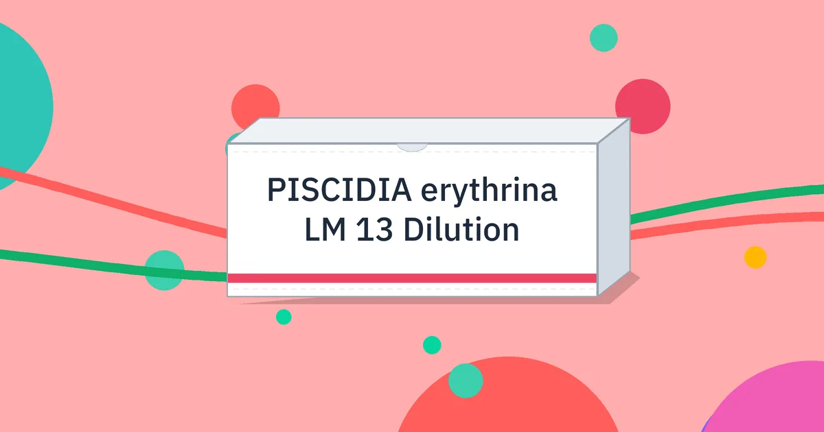 Symbolbild: Packung mit der Aufschrift PISCIDIA erythrina LM 13 Dilution (PZN 13645767) – Verfügbarkeit und Bezug in Apotheken in Frankfurt am Main