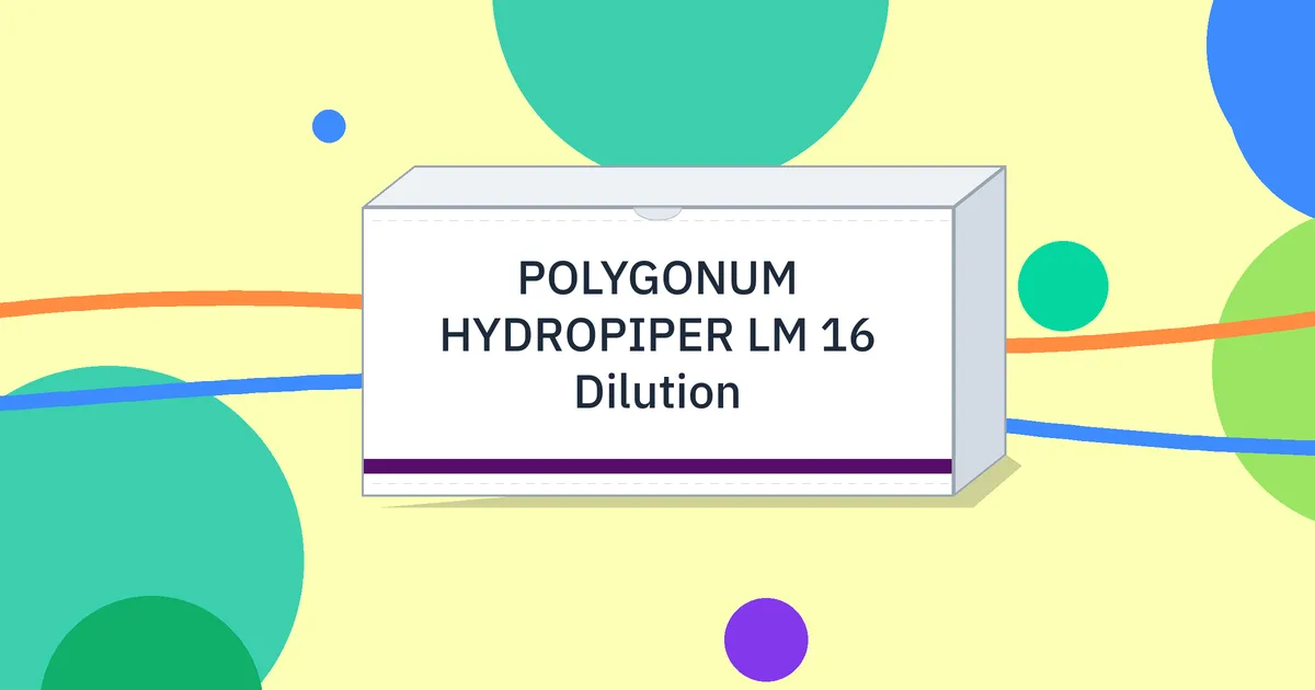 Symbolbild: Packung mit der Aufschrift POLYGONUM HYDROPIPER LM 16 Dilution (PZN 13662441) – Verfügbarkeit und Bezug in Apotheken in Frankfurt am Main